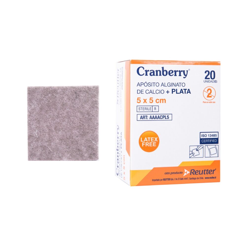 Apósito Alginato de Calcio + Plata (1 Caja 20 Unid.) - Safe Care Chile