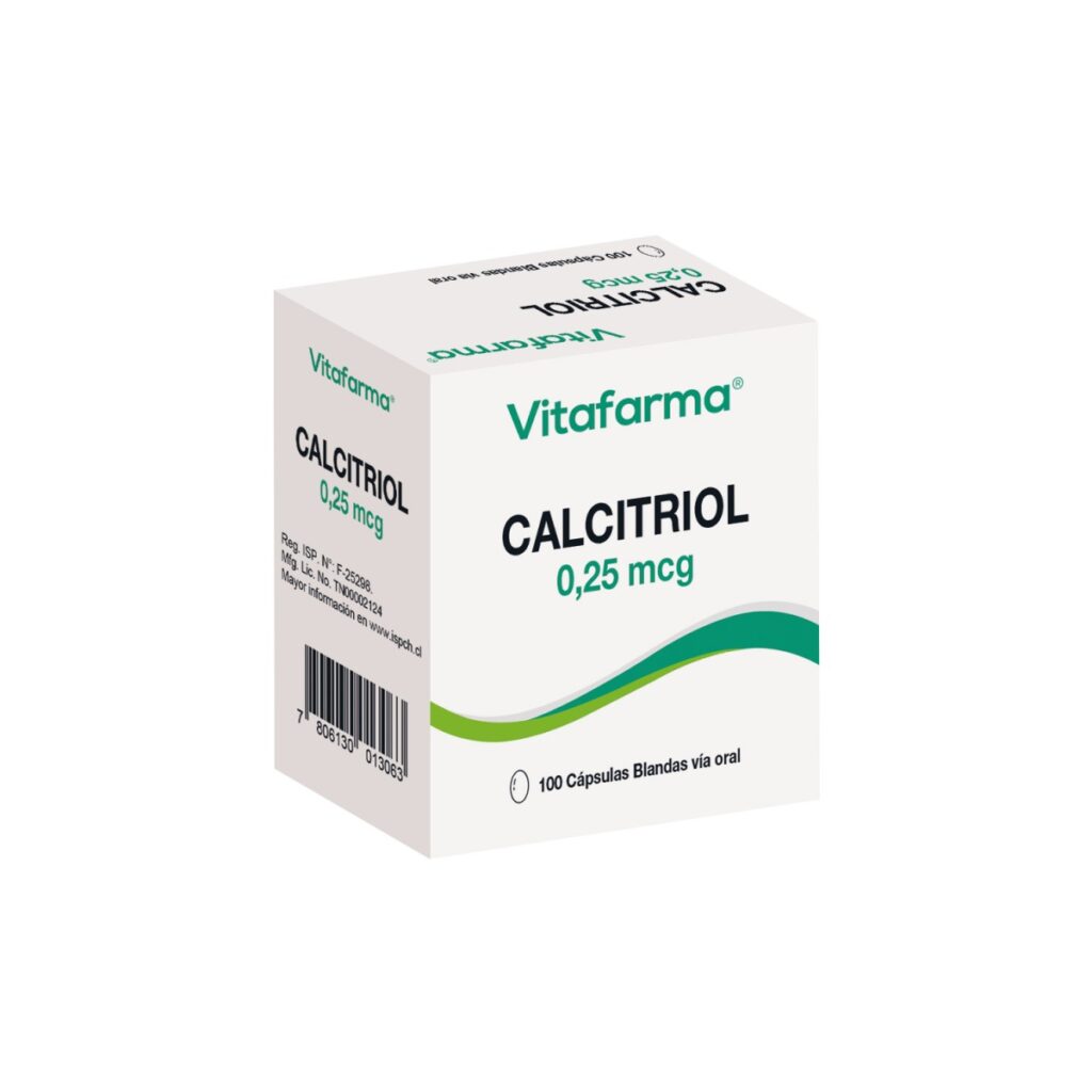 Calcitriol Cápsulas Blandas 0.25mcg (1 Caja 100 Cápsulas) - Safe Care Chile