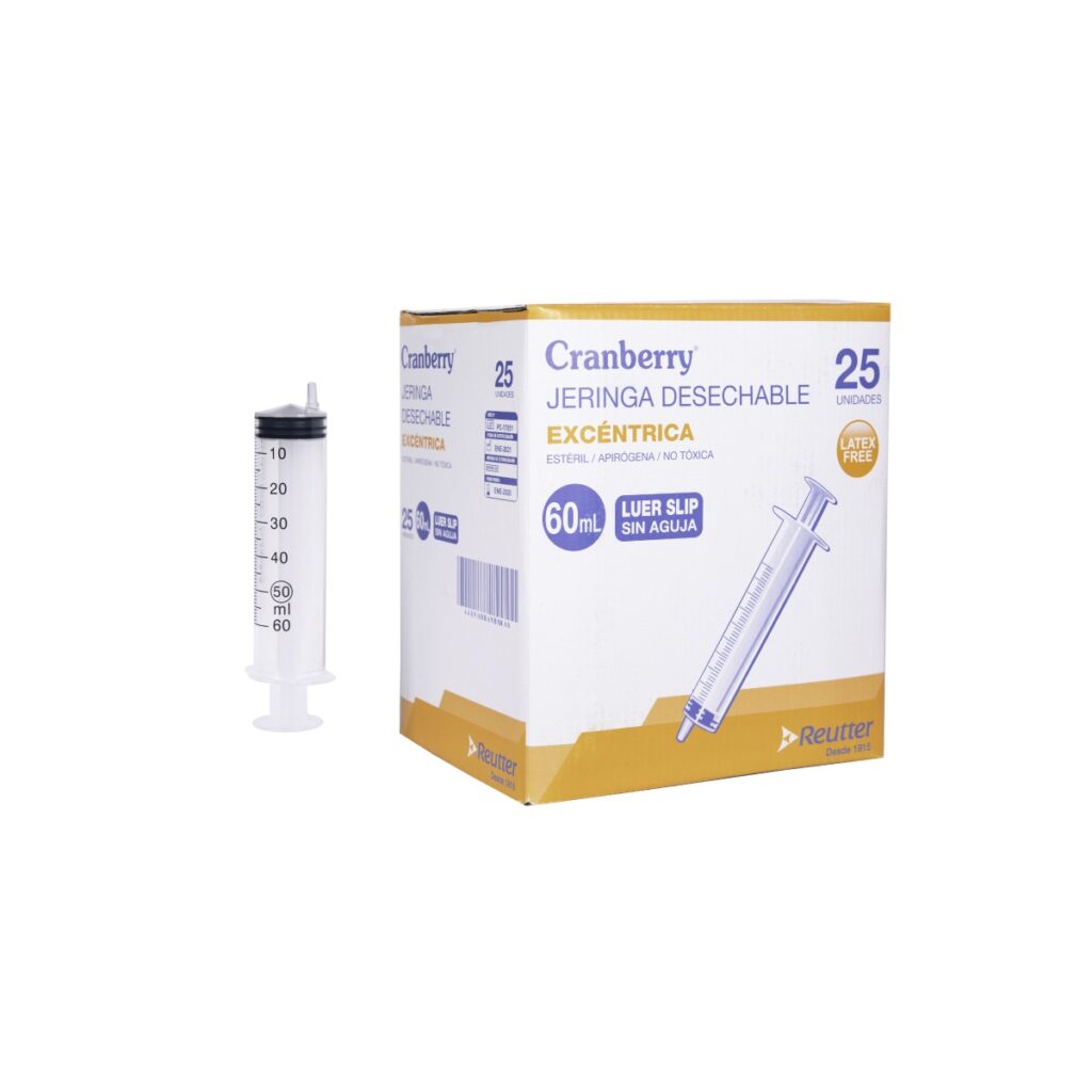 Jeringa Desechable sin Aguja con Punta Excéntrica (1 Caja 25 Unid ...