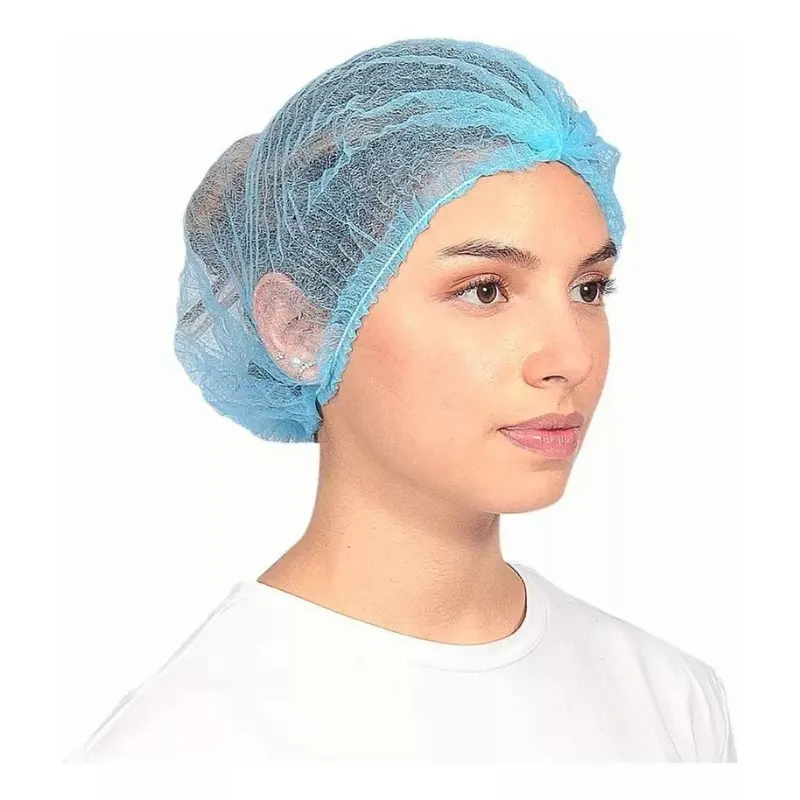 Gorro clip-Cofia azul / 10 bolsas x 100 unidades - Safe Care Chile