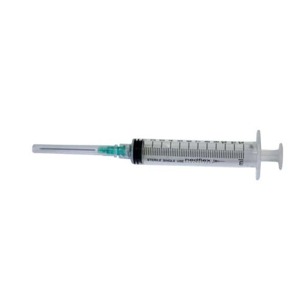Jeringa 10cc con Aguja 21G x 1 ½" Nedflex (1 Caja 100 Unid.) - Safe Care Chile
