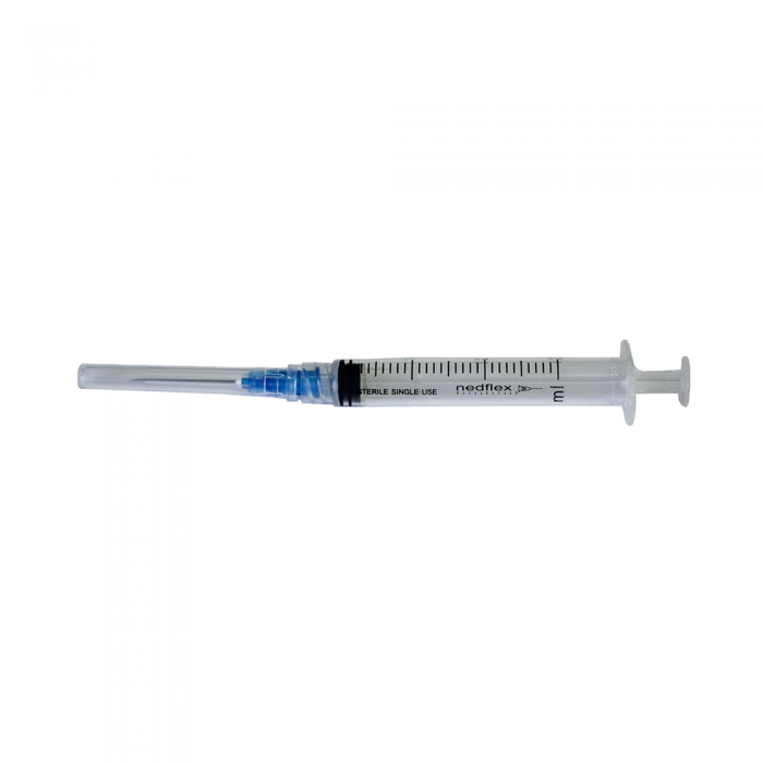 Jeringa 3CC con Aguja 23G X 1" Nedflex - Safe Care Chile