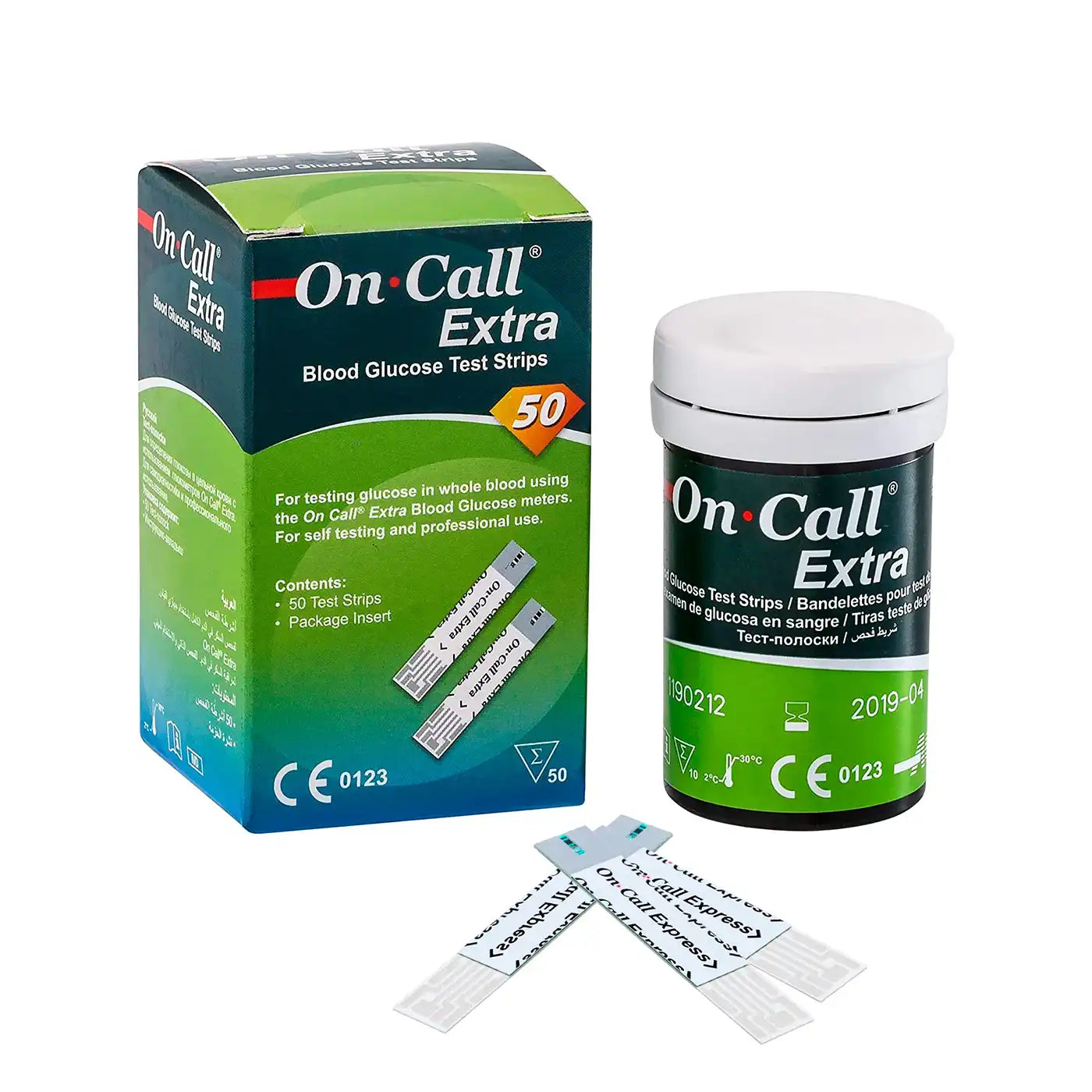 Cintas Glucómetro On Call Extra (1 Caja 50 Unid.) - Safe Care Chile